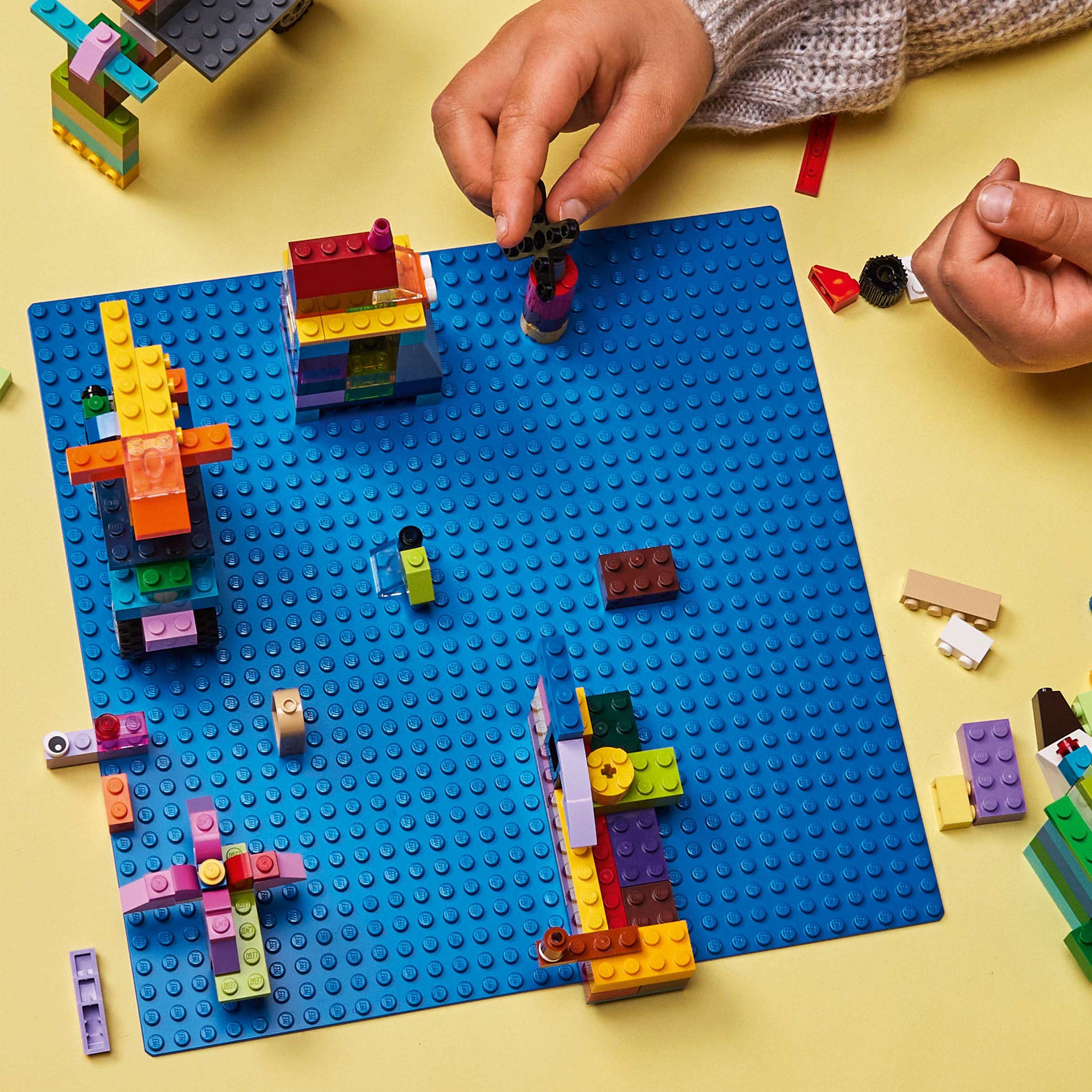 LEGO® Classic Blue Baseplate 11025 Building Kit; Open-Ended Creative Play Builders Aged 4