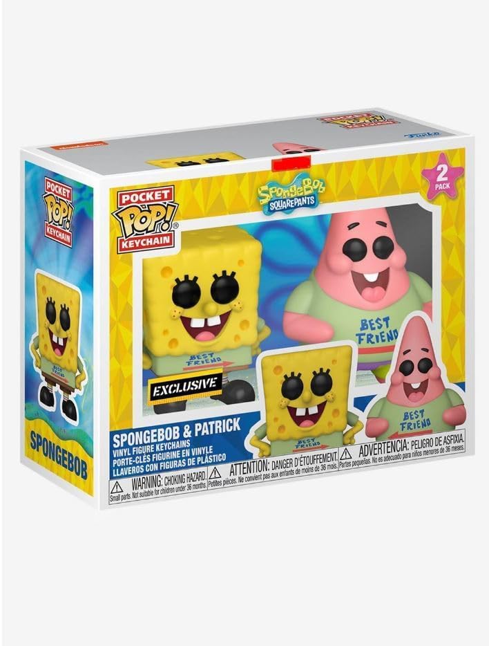 Funko Spongebob and Patrick - Keychain - Spongebob Squarepants - Boxlunch Exclusive