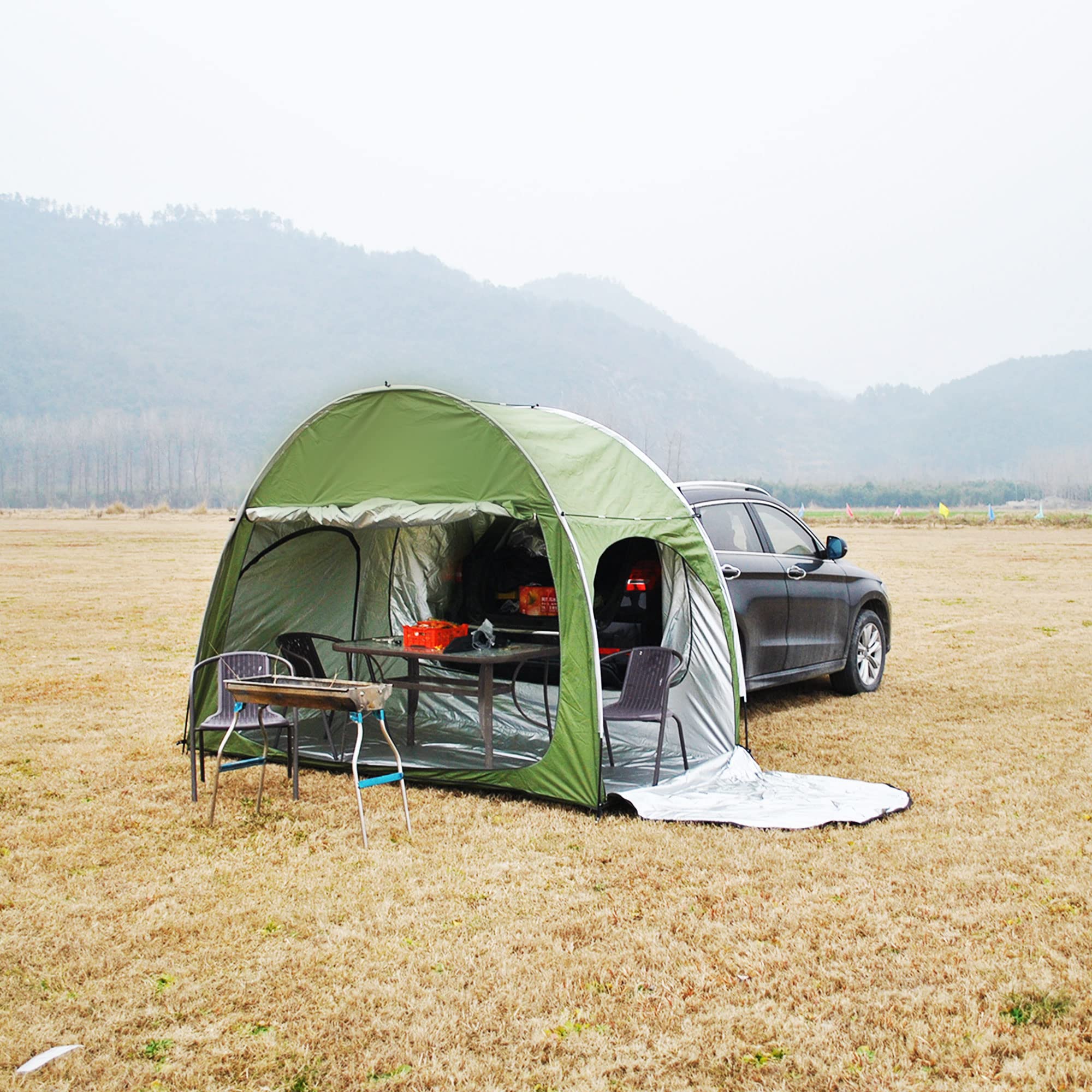 Camping Rear Hatch Tent for Van, SUV, Car Tailgate Back