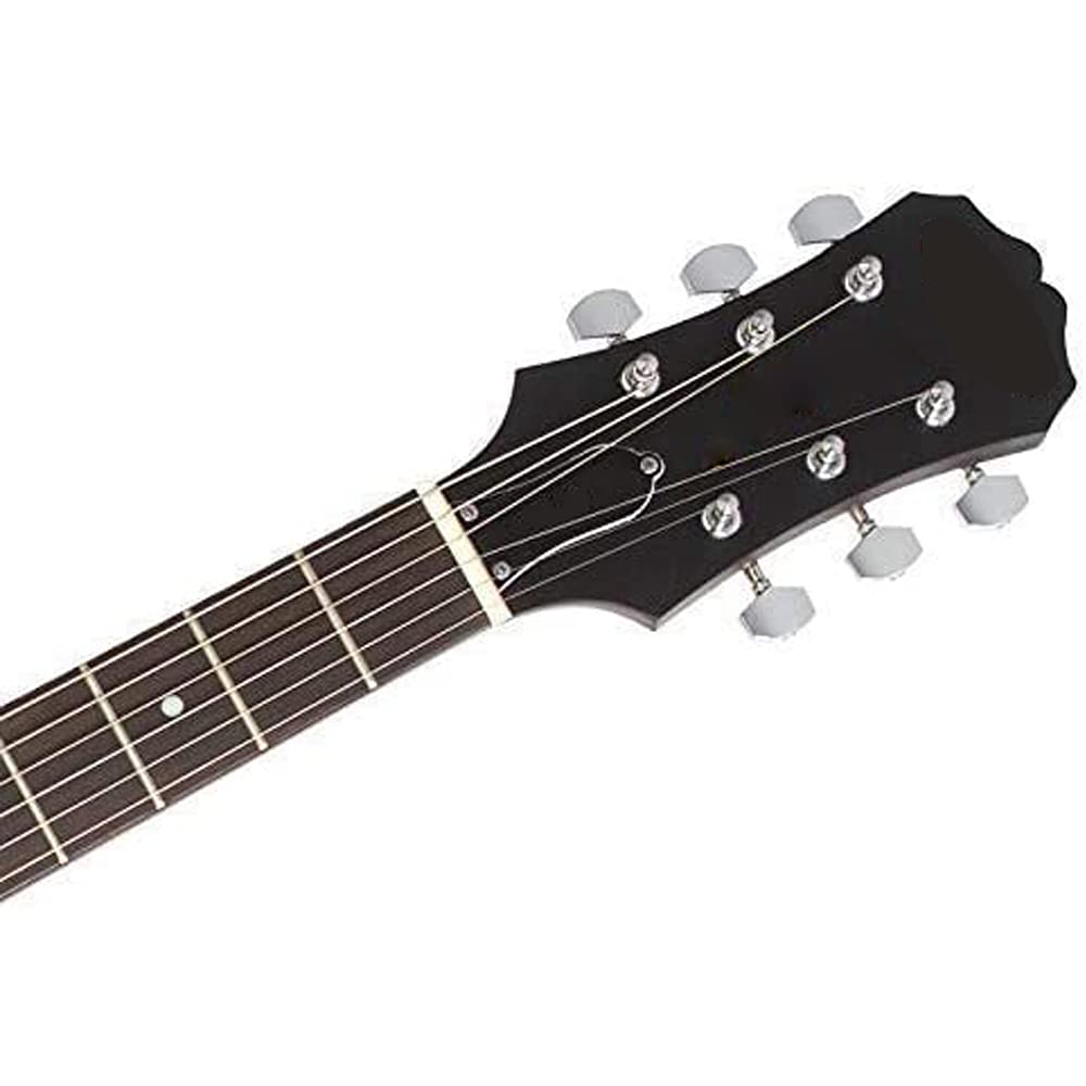 JD Chrome Plated Metal Guitar Truss Rod Cover Fit Epiphone Les Paul & SG Parts (Black)