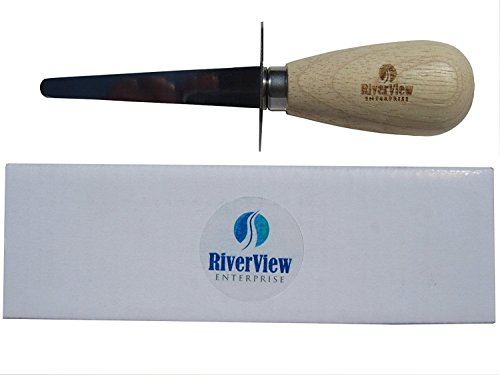 RiverView Enterprise ORIGINAL CHESAPEAKE BAY OYSTER KNIFE - SHUCKING CLAM/SHELLFISH OPENER - STAINLESS STEEL - SEAFOOD KNIFE