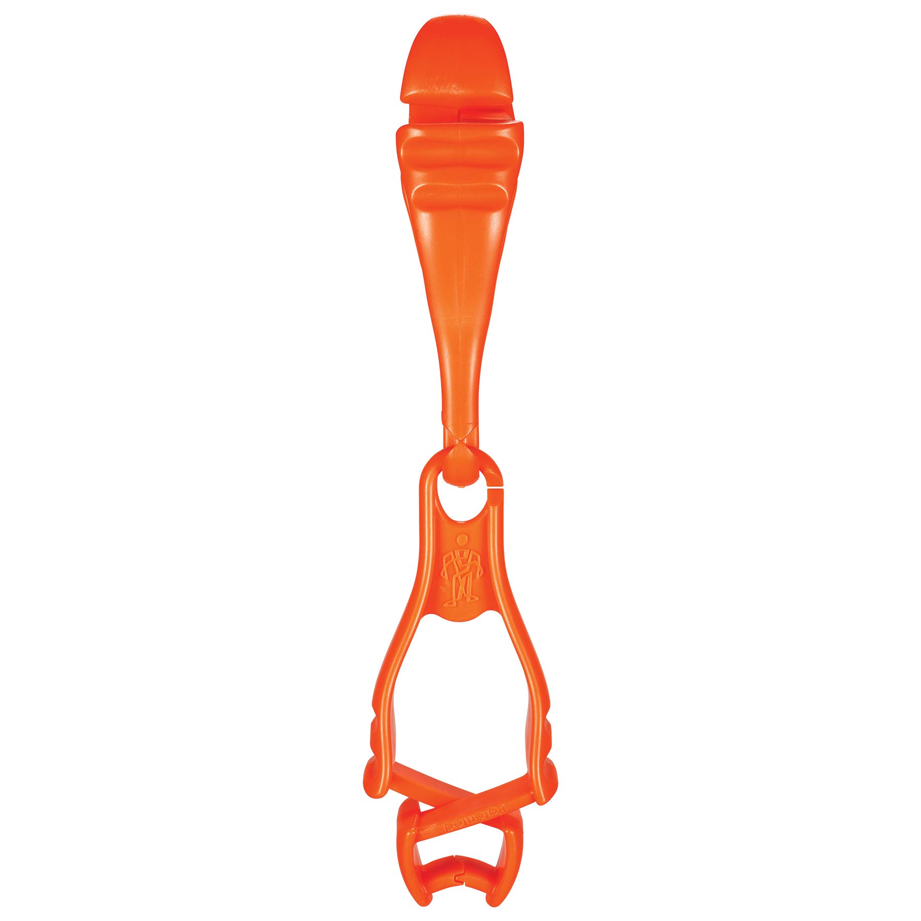 Ergodyne Squids 3400 Glove Clip Holder with Dual Clips, (Pack of 6), Orange