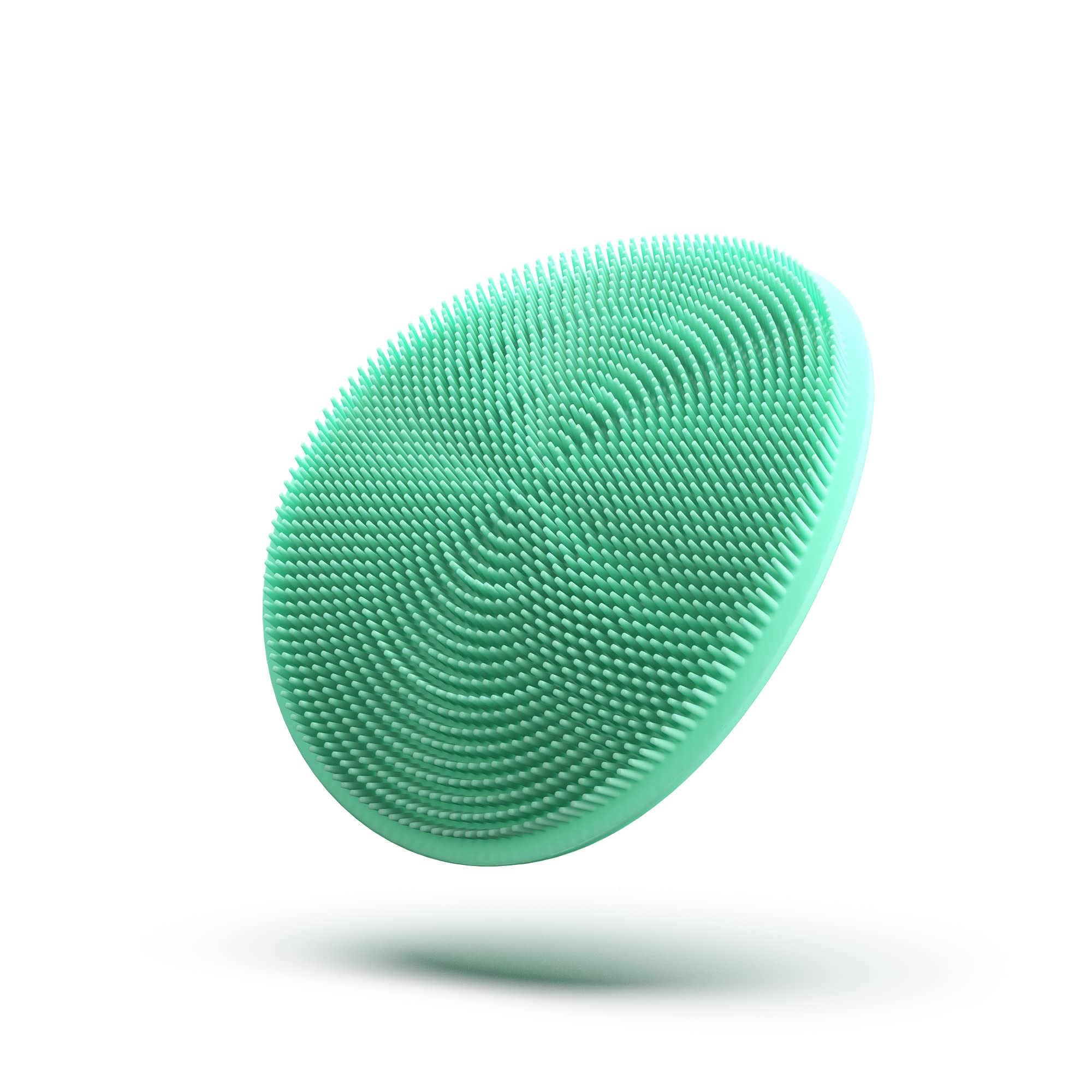 Boie USA Loop Body Scrubber - Soft Silicone-Like Exfoliating Shower Scrubber, Body Cleansing Brush - Hang-to-Wall Loofah Replacement - Body Exfoliator for All Skin Types - Mint