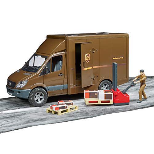 Bruder MB Sprinter Ups with Driver and Accessories Vehicles-Toys