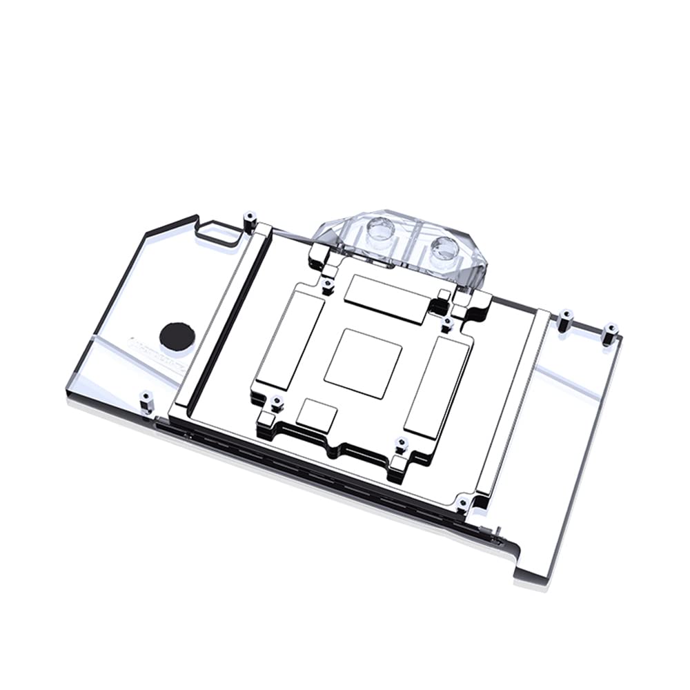 Copper GPU Water Cooling Block GPU Waterblock Graphics Card Water Cooling Block for Zotac GeForce RTX 4090 AMP Extrme AIRO Trinity (5V ARGB RBW Aura Effect LED Lights GPU Block with Backplate)