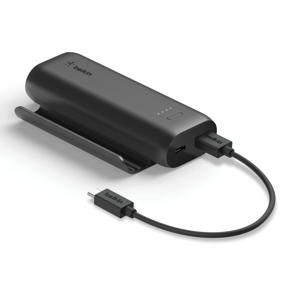 Belkin Gaming Power Bank with Stand (Play Series) 5K Portable Charger with Smartphone Stand (Watch Videos and Play Games While Charging) Battery Pack