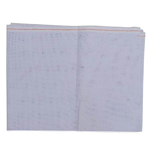 HomeSoGood Aida Cloth 11 Count White Classic Reserve Aida Cloth,39 x 59 Inch Big Size White Aida Cross Stitch Fabric
