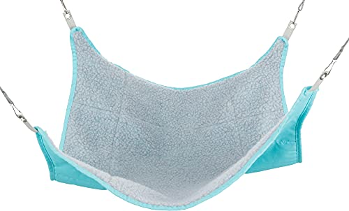 TRIXIE Small Animal Hanging Hammock for Ferrets, Soft and Cozy, Cage Accessory, Hooks Included