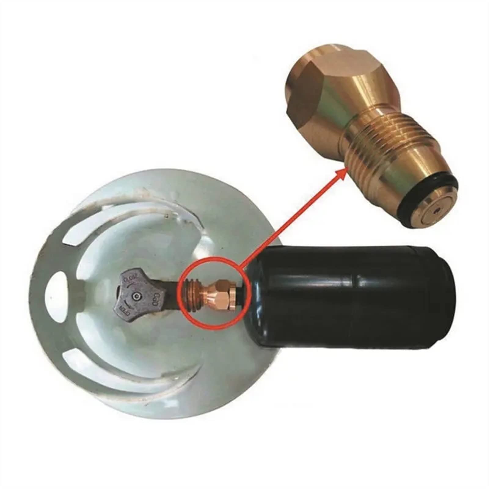 Camping Stove Portable Backpacking Stove Camping Cooking Stove Converter Propane LP Gas Regulator Valve Refill Adapter Cylinder Tank Converter
