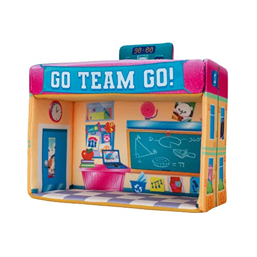 Squishville by Original Squishmallows Deluxe Academy Playset - Includes 2-Inch Eunice The Unicorn Plush, School Desk, Locker, and School Playscene - Toys for Kids