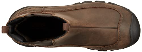 KEEN Men's Anchorage 3 Waterproof Pull On Insulated Snow Boots, Dark Earth/Mulch, 12