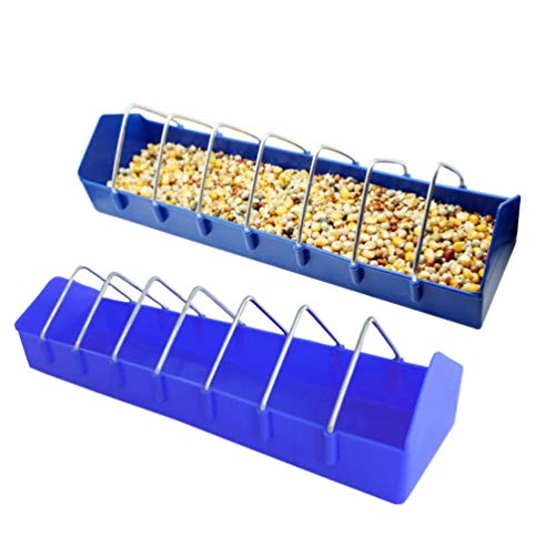 Mipcase Pigeon Feeder Pigeon Feeder- Thicken Plastic Feeding Food Slot, Bird Food Storage Container Bird Supplies for Duck Pigeon Parrots Poultry Chicken