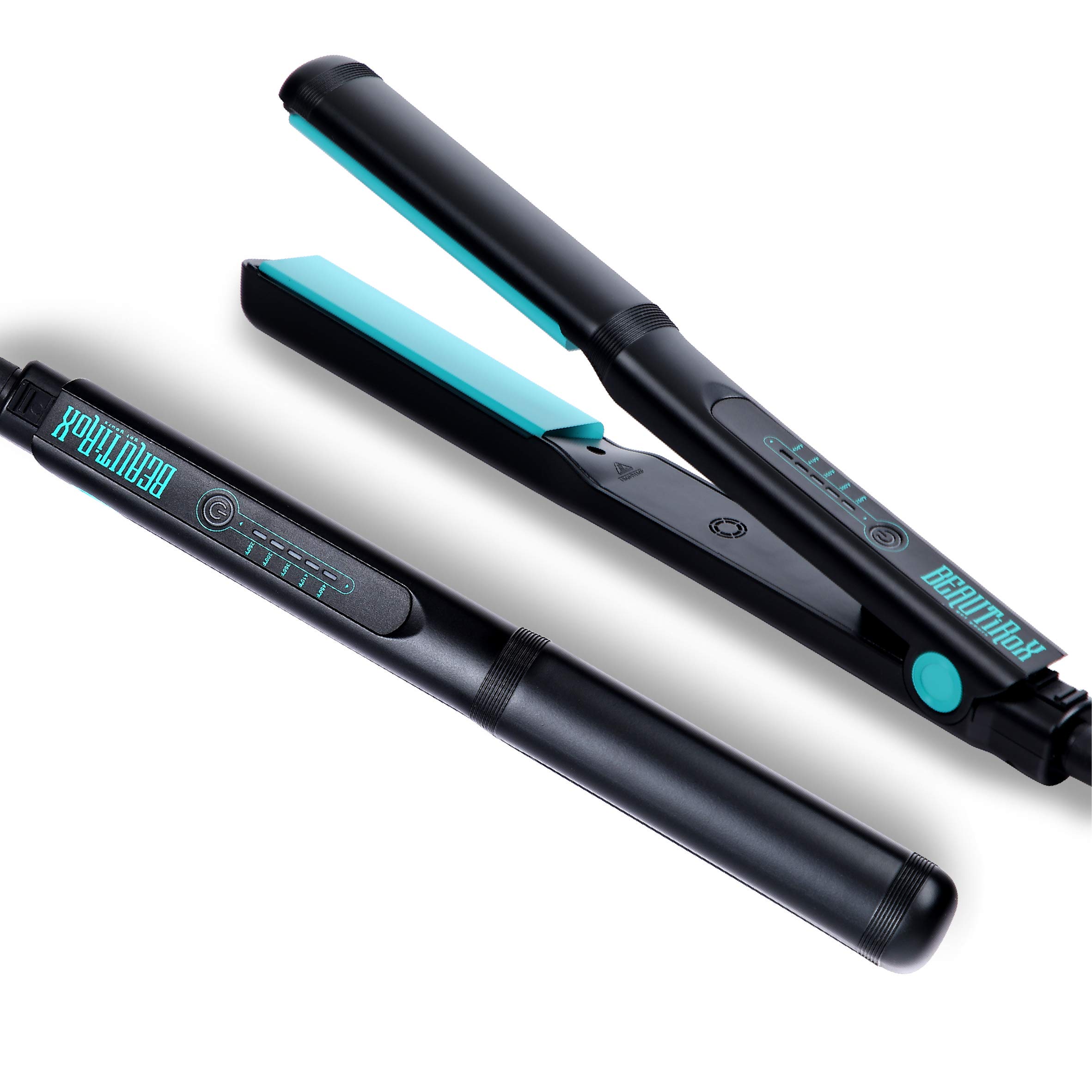 BEAUTIROX Flat Hair Straightener,Professional Iron with Adjustable Temp for Straightening and Curls,Black