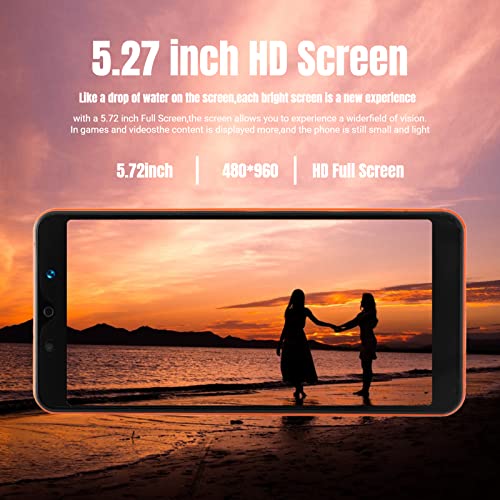 Cuifati Cellphone, Note30 Plus Smart Phone 5.72In Smartphone Dual Cards Dual Standby Smartphone Powerful Processor Expandable Storage 512MB+4GB(Orange)