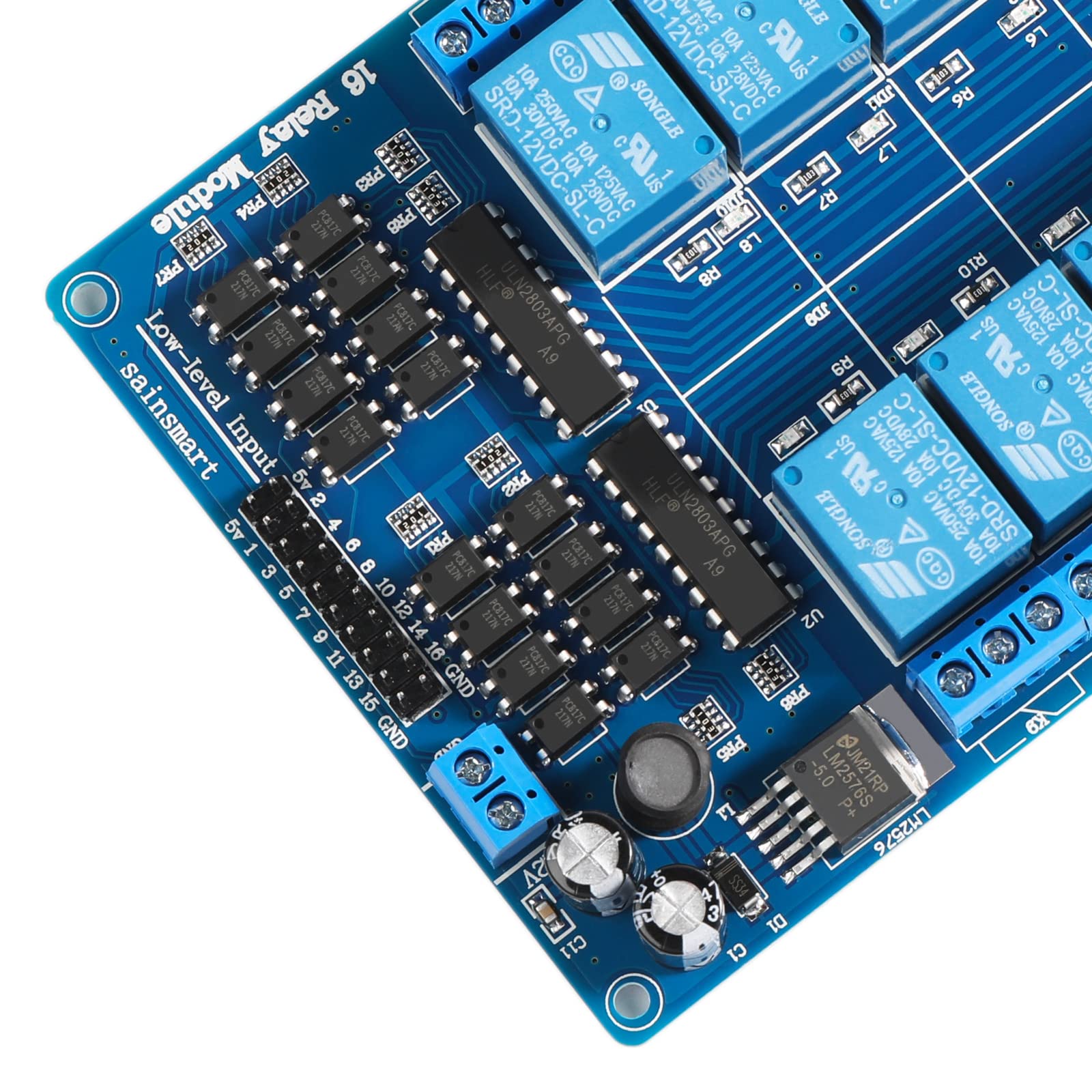SainSmart 16-Channel 12V Relay Module Board for Arduino DSP AVR PIC ARM