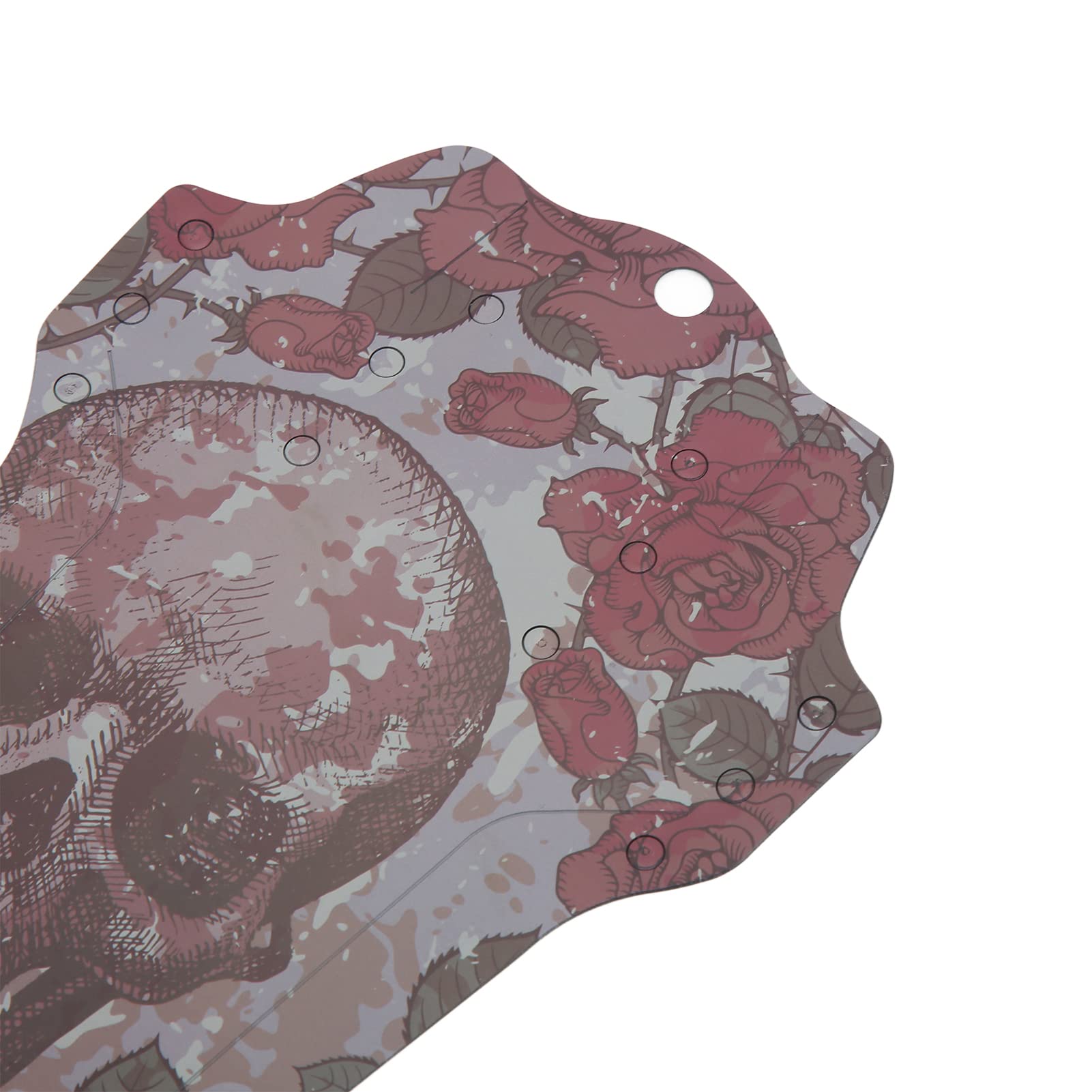 Bike Mudguard, Front and Rear Bike Mud Guard Universal Colorful Fenders with 4 Fixing Straps for Road Bike(Skull)
