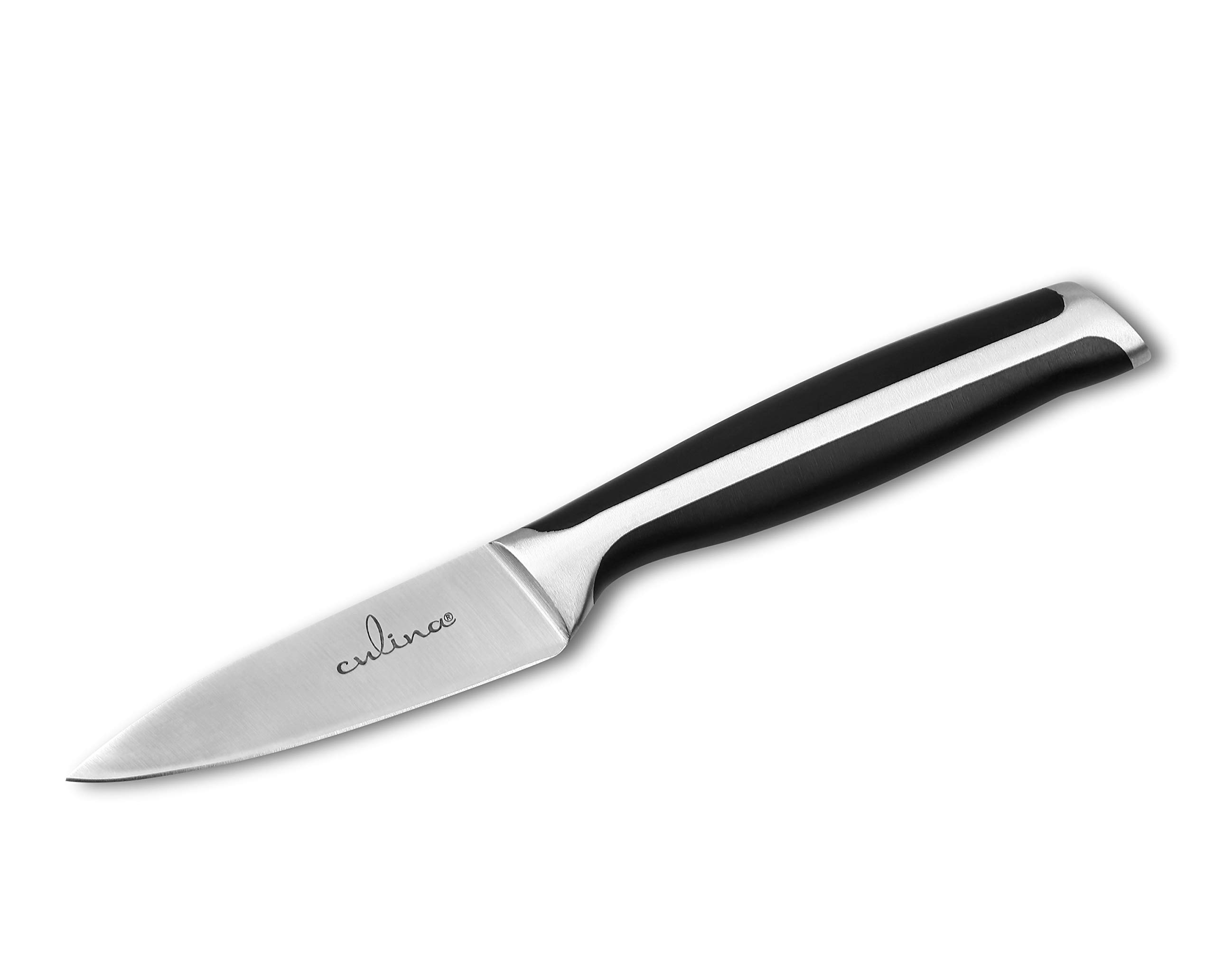 Culina® Pro 7-Piece German-steel Forged Knife Set with Wood Storage Block and 5-inch Utility Knife