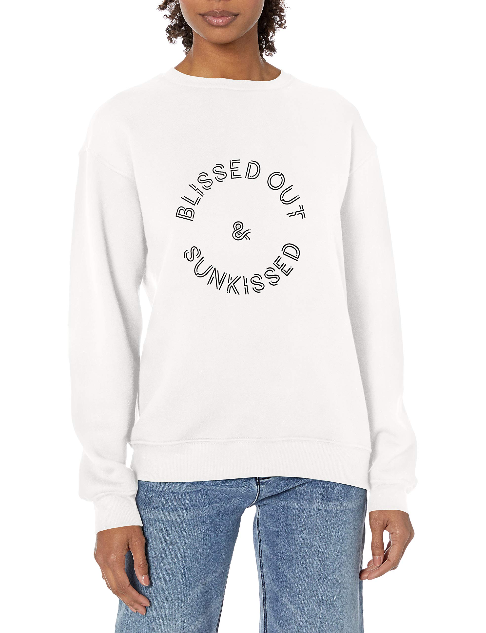 Billabong Women's Graphic Crewneck Sweatshirt, Salt Crystal, S
