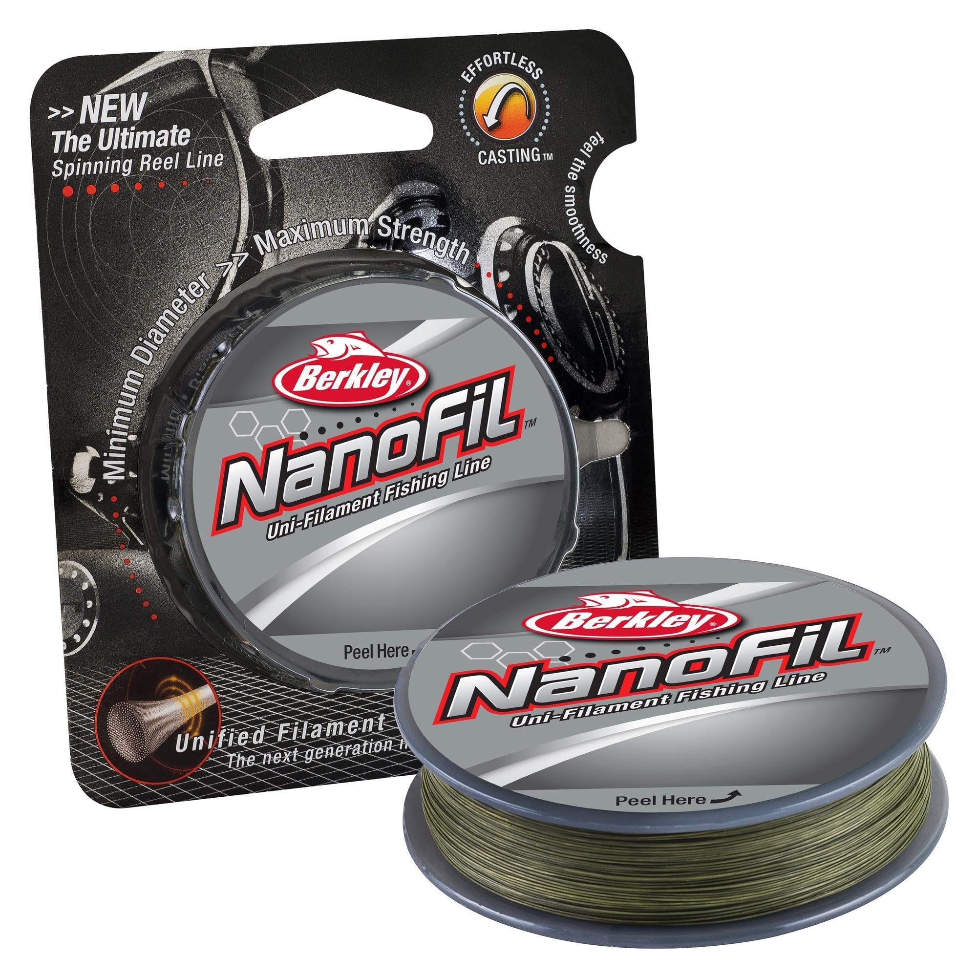 Berkley 150 - yd. Nanofil Uni - Filament Clear Mist, Lo-Vis Green, 6 LB