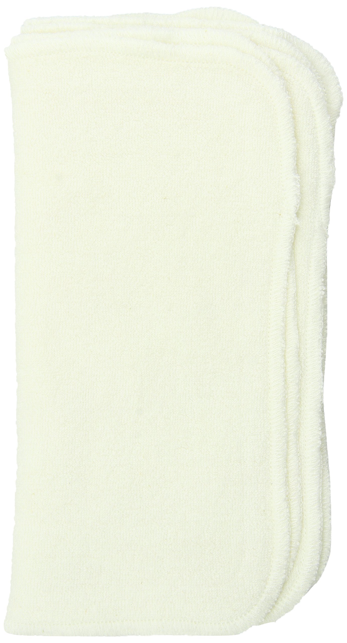 Satsuma Designs Organic Wash Cloths and Wipes 5 Pack, White