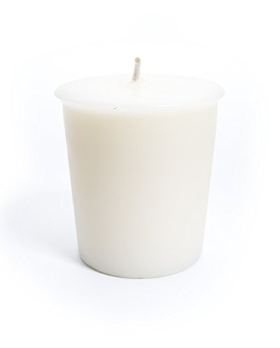 Pure Sandalwood Soy Votive Candles - Scented with Natural Fragrance Oils - 6 White Natural Votive Candle Refills - Incense & Earth Collection