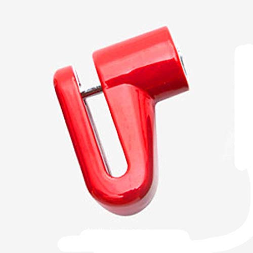 Bicycle Lock Waterproof Bike Lock Security Theft Heavy Duty Motorcycle Bicycle Moped Scooter Disk Brake Rotor Lock Accessories-Black Bike Lock (Color : Red)