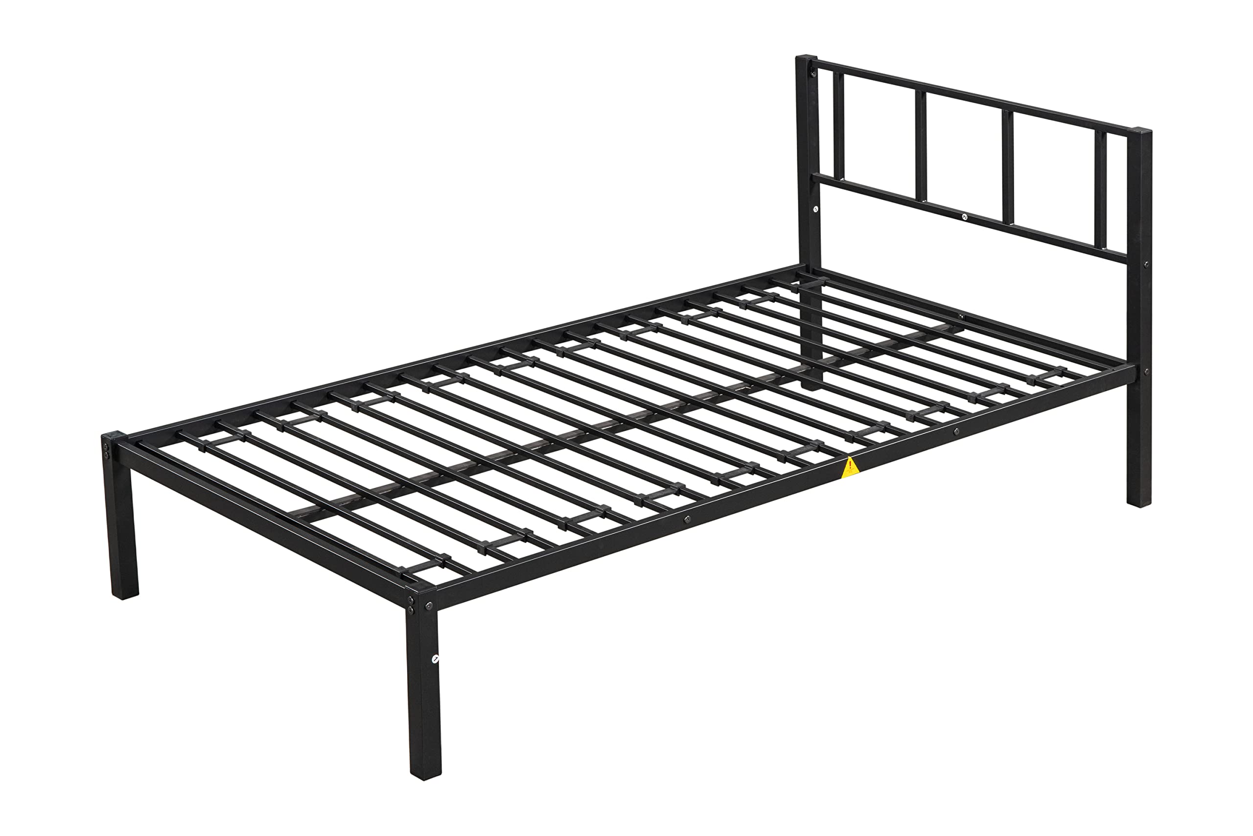 Bellemave Metal Twin Triple Bunk Bed for 3 Kids,Twin Over Twin Over Twin Bunk Beds with Built-in Shelf,Separates Into 3 Twin Beds,Noise Reduced Structure,White
