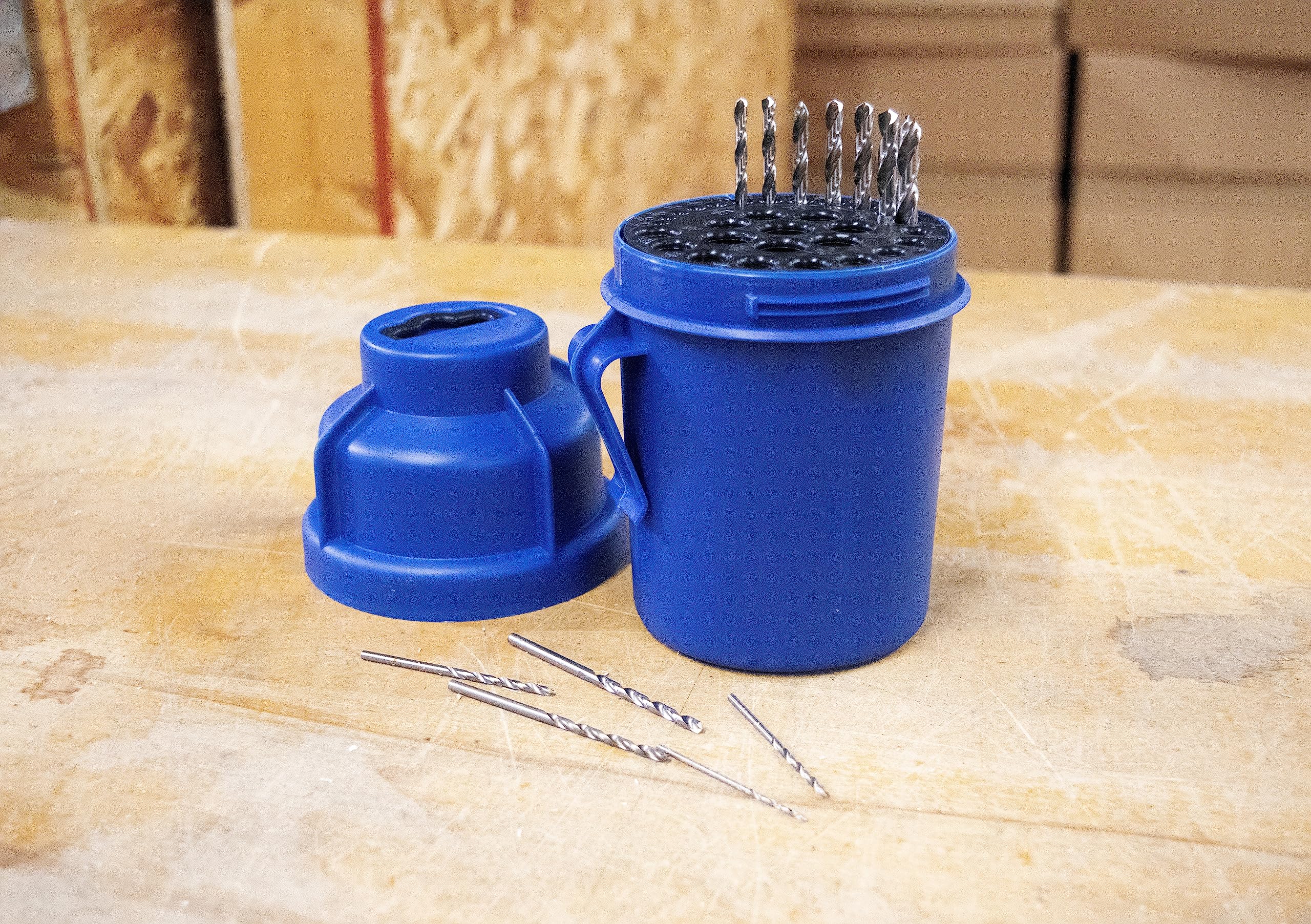 Century Drill & Tool β 28406 29 Piece Empty Drill Bit Index Pod β Holds 29 Jobber Drill Bits, Easy Storage Home Improvement