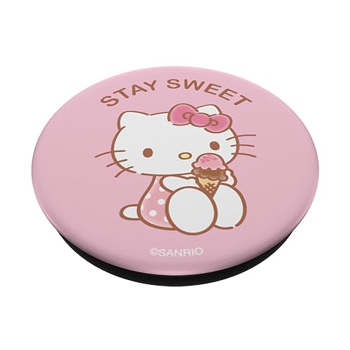 Hello Kitty with Ice Cream Pink Stay Sweet PopSockets Standard PopGrip