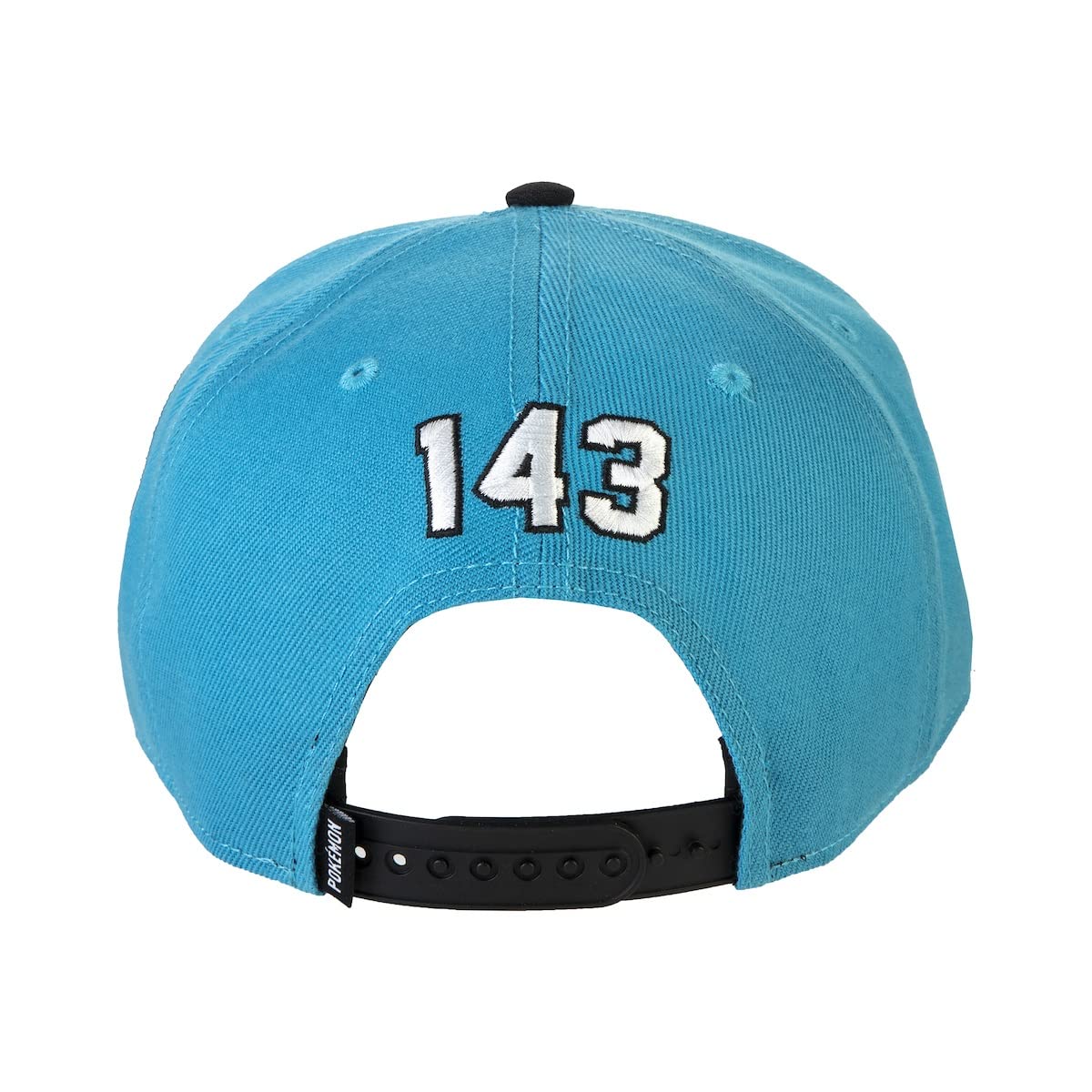 Bioworld Pokemon Snorlax Embroidered Snapback Cap Hat Licensed Blue