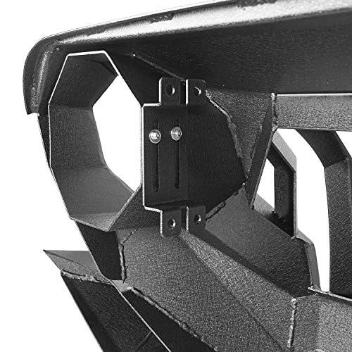 Hooke Road Mad Max Front Bumper Grill w/ 2X 18W LED Lights for 1997-2006 Jeep Wrangler TJ