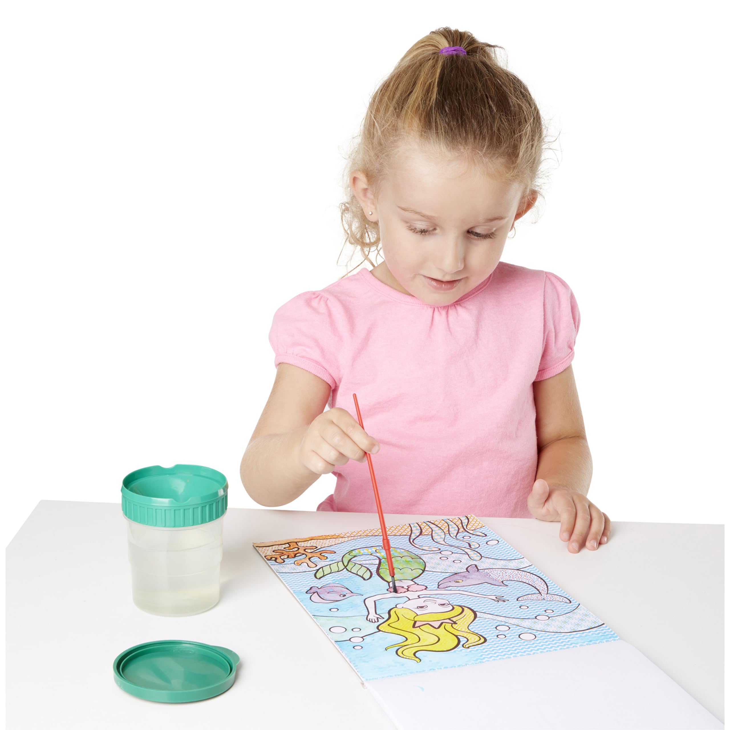 Melissa & Doug My First Paint With Water Art Pad - Cheerleaders, Flowers, Fairies, and More (24 Pages)