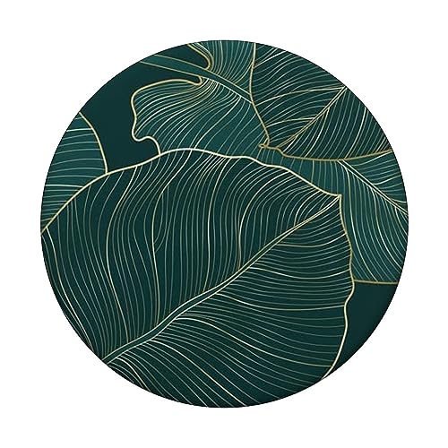 Floral Tropical Leaves Pattern Phone Popper PopSockets Standard PopGrip