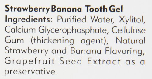 Xlear Banana Brush and Tooth Gel with Xylitol Kit - 2 oz - Strawberry Banana