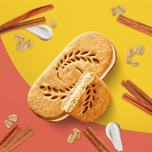 belVita Breakfast Sandwich Cinnamon Brown Sugar with Vanilla Creme Breakfast Biscuits, 30 Total Packs, 6 Boxes (2 Sandwiches Per Pack)