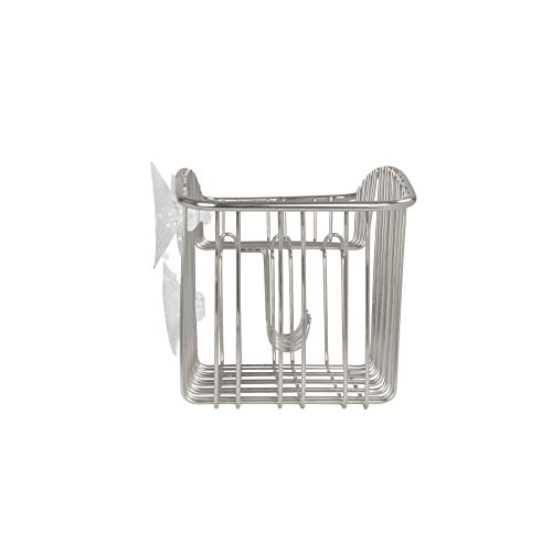 Spectrum Diversified Bathroom Contempo Shower, Stainless Steel, Basket w/Hooks