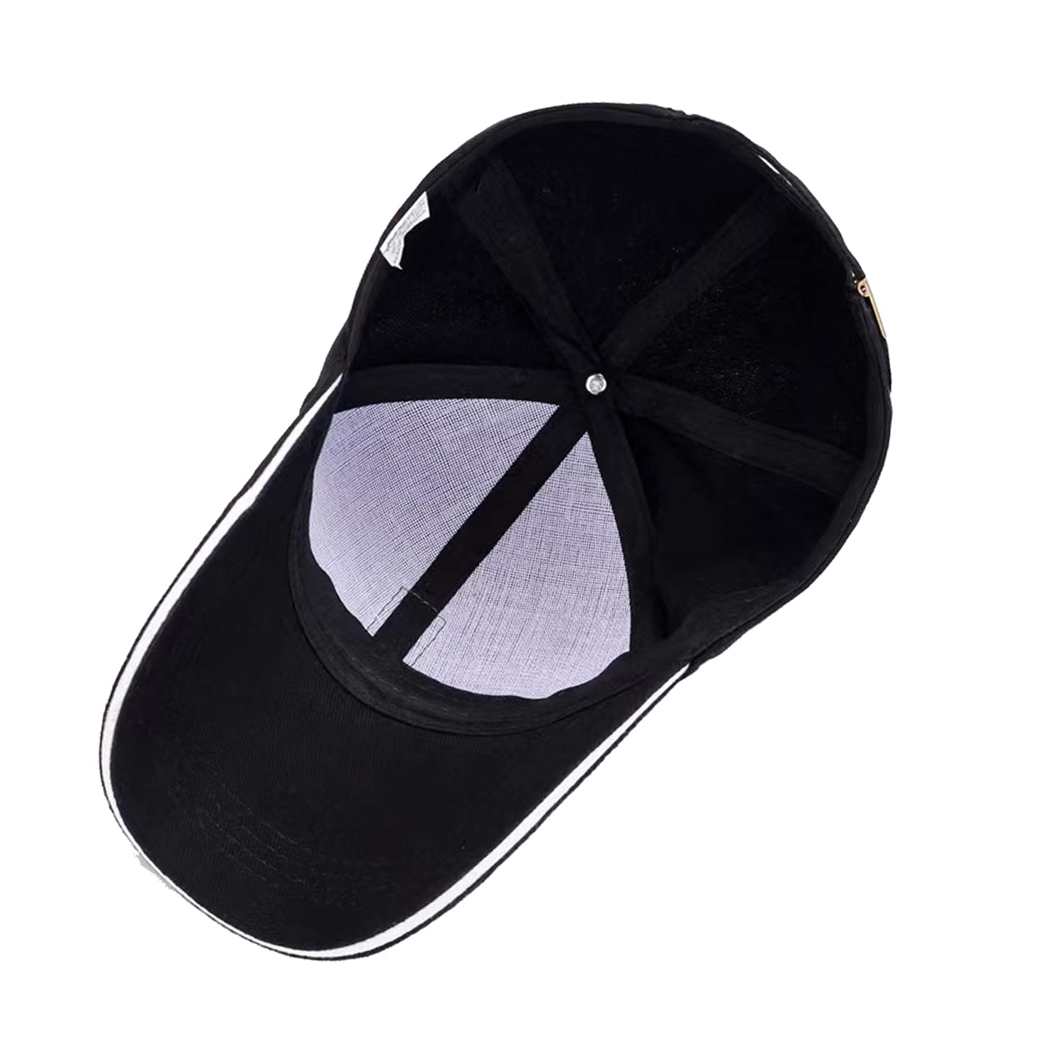 Black Baseball Hat for Men Women Adjustable Dad Hats Ball Cap