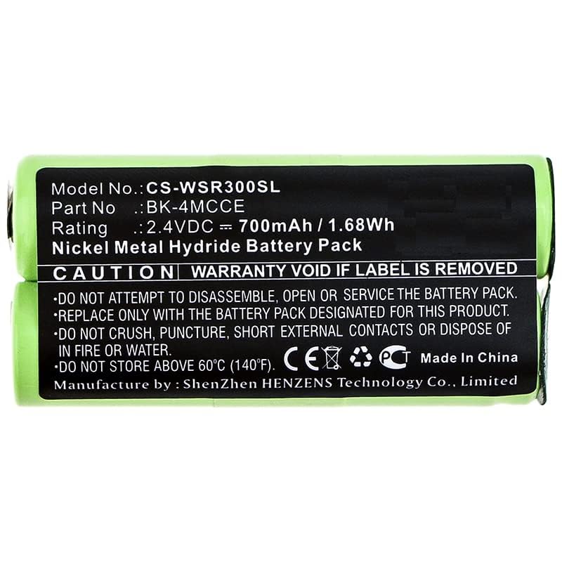 Henhaoro Shaver Rechargeable Replacement Battery for Waterpik Sensonic Plus SR-3000 BK-4MCCE