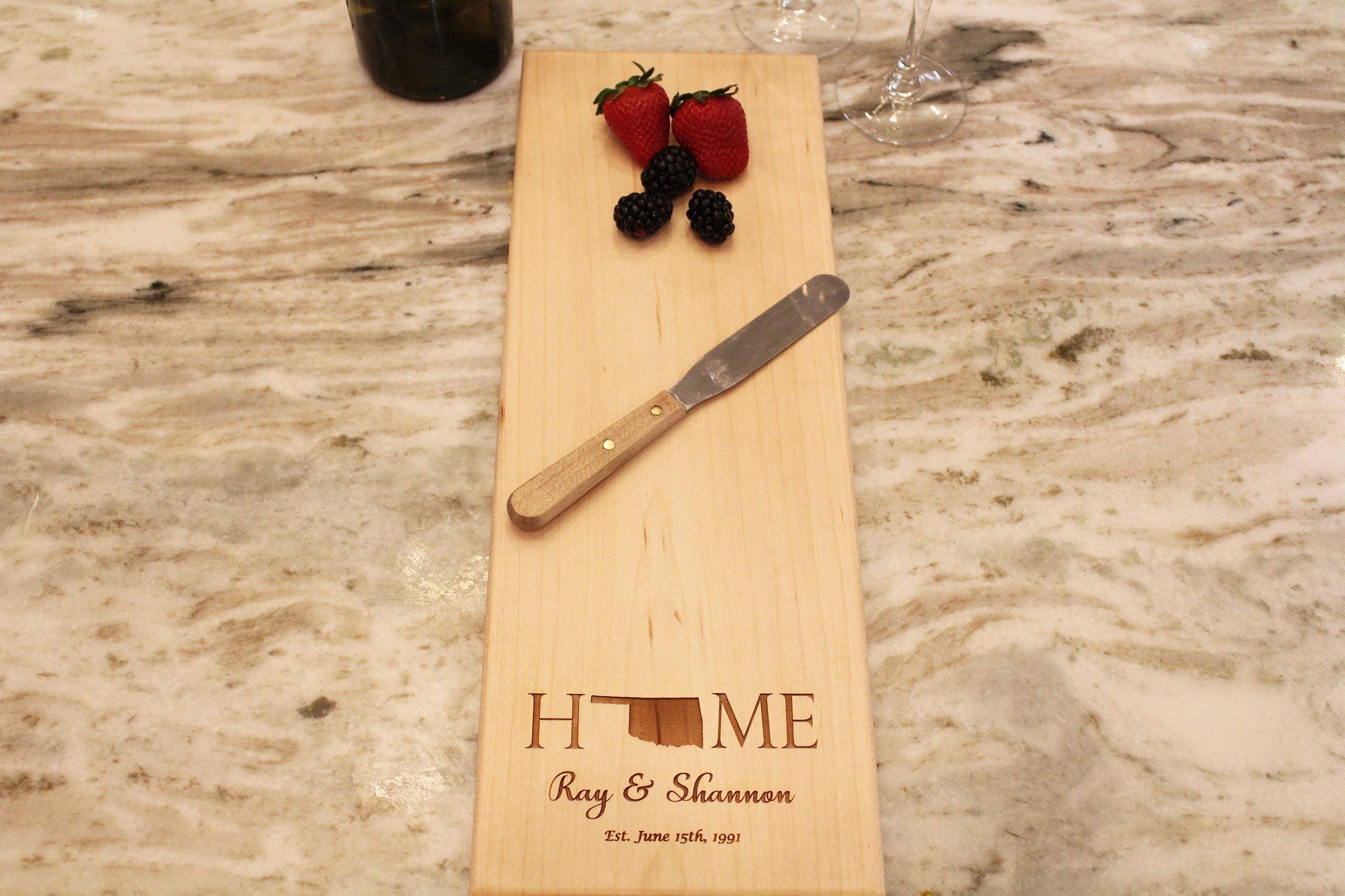 Custom House warming Gifts - Perfect Gift Idea for Brand New Homeowners - Personalized Wooden Cutting Board for Friends, Couples, Homeowners, and Newlyweds!
