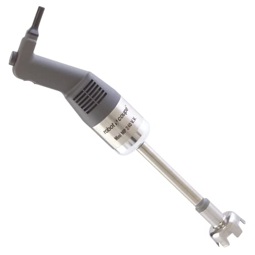 Robot Coupe MMP240COMBI Variable-Speed Mini Power Mixer Immersion Blender with 10-Inch Arm/Shaft and 7-Inch Whisk, 120v, Grey