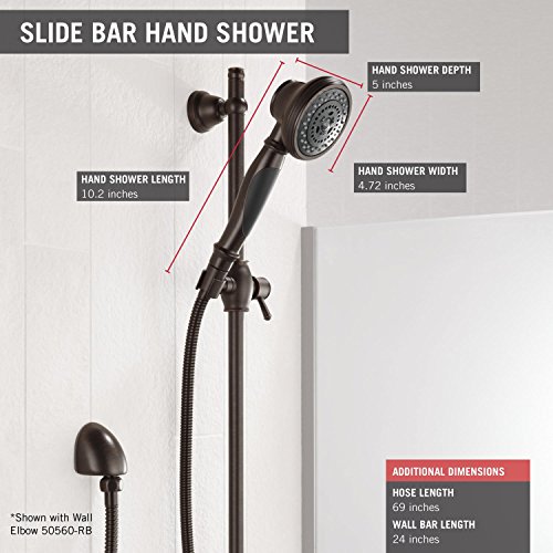 Delta Faucet 57021-RB Slide Bar Hand Shower, Venetian Bronze