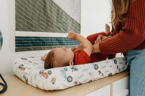 Premium Knit Diaper Changing Pad Cover"Jo" by Copper Pearl