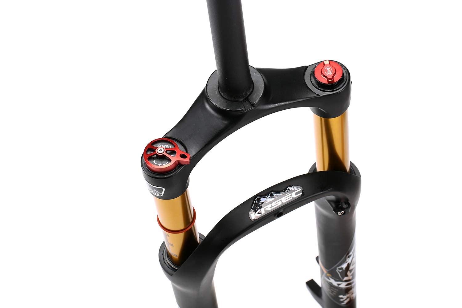 BUCKLOS 26 inch MTB Air Fork Snow Fat Mountain Bike Fork Travel 120mm, Rebound Adjustment Bicycle Front Forks for 4.0" Tire Disc Brake.