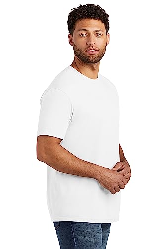 Gildan Men's Cotton Stretch T-shirts, Multipack, Artic White (Crew 3-Pack), Small