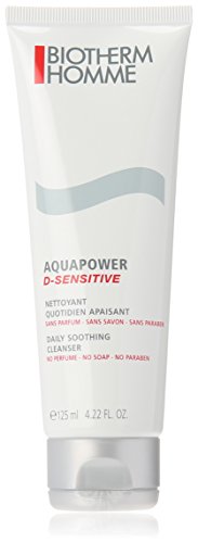 Biotherm Aquapower D Sensitive Daily Soothing Cleanser for Men, 4.22 Ounce