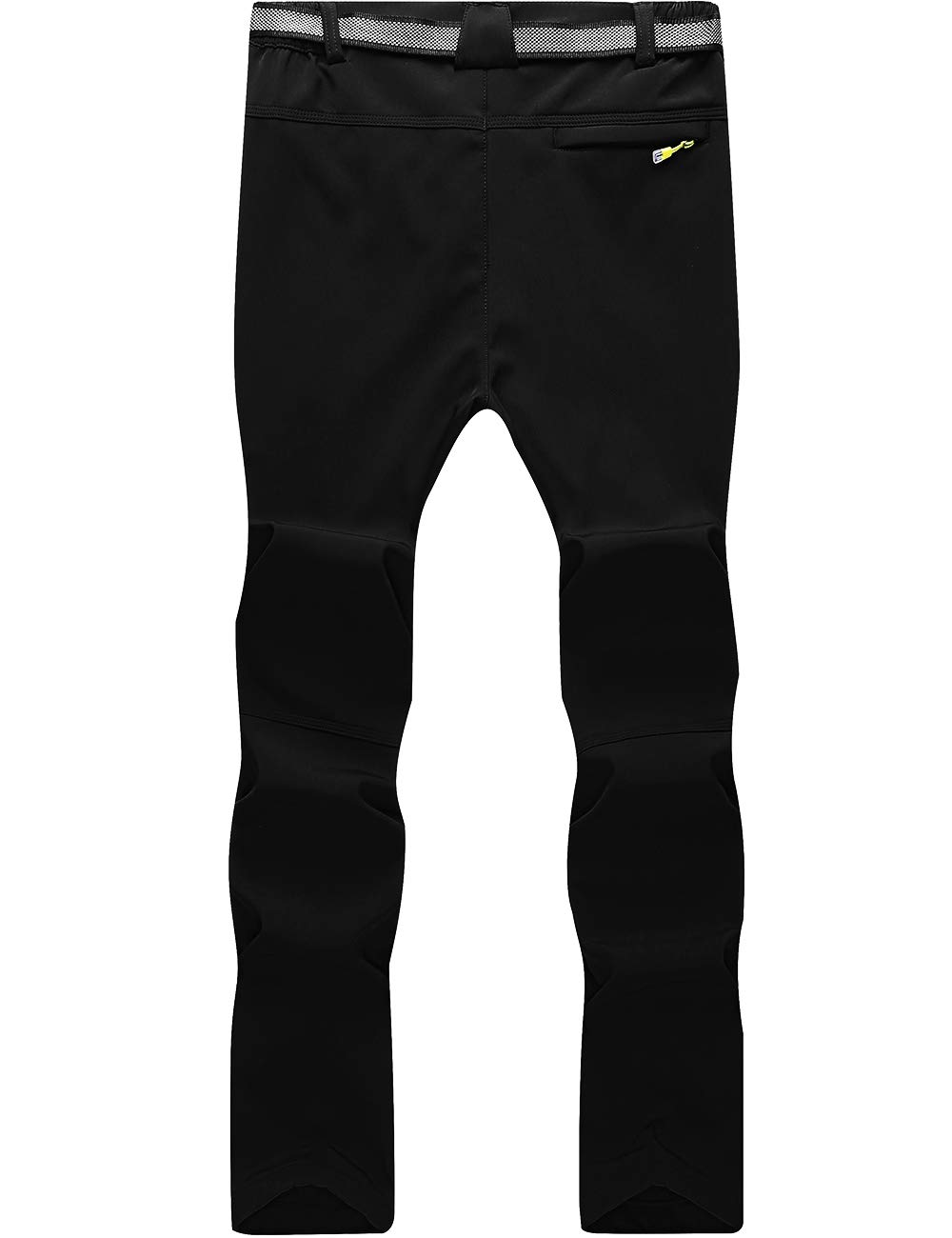 BenBoy Women's Outdoor Waterproof Windproof Fleece Slim Cargo Snow Ski Hiking Pants,Deepblack Medium