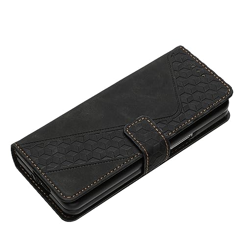phone protective flip case Wallet Case for Samsung Galaxy Z Fold 5, Vintage PU Leather Phone Case Magnetic Flip Folio Leather Case Credit Card Holder Kickstand Shockproof Case Protective Holster ( Col