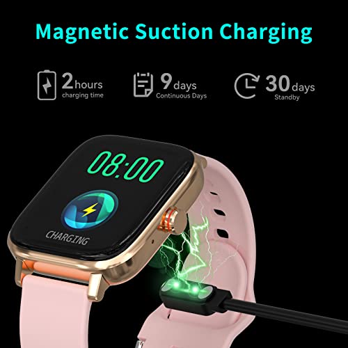 KAKTIN Smart Watch, Fitness Tracker with Call Receive/Dial,Step Counter,1.7'' Touch Screen Smartwatch Activity for Women Men Compatible with Android iPhone iOS