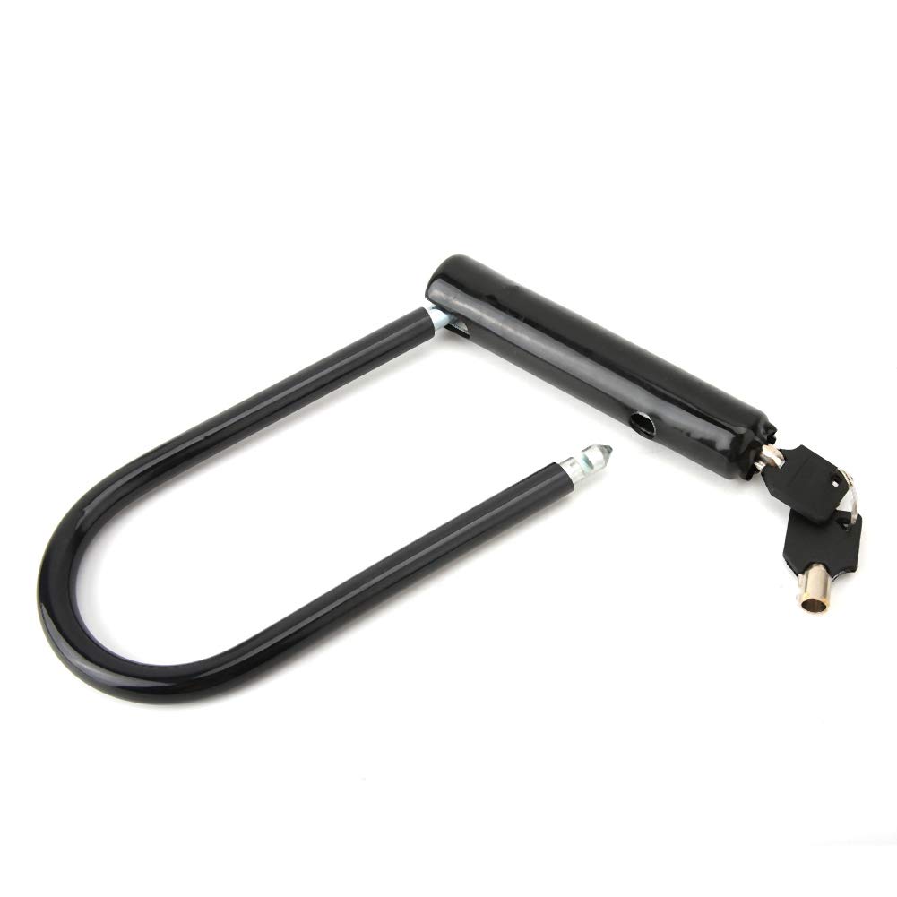 Bike Anti-Theft Lock, Heavy Duty Convenient Safety Lock U-Lock Anti-Theft U-Lock Simple and Quick Operation Black for Bicycle