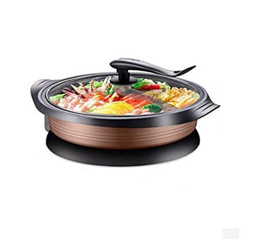 Electric Wok Multi-Function Electric Fire Pot 2 Household Electric Boiling Hot Pot Cooking 4 Fried Roast One Pot Can Be Used In Kitchen Restaurants Gourmet Cooking